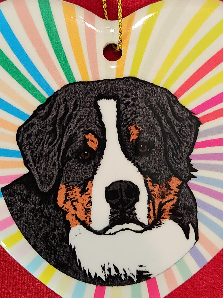 Bernese Ceramic Heart Ornament – Alpen Schatz